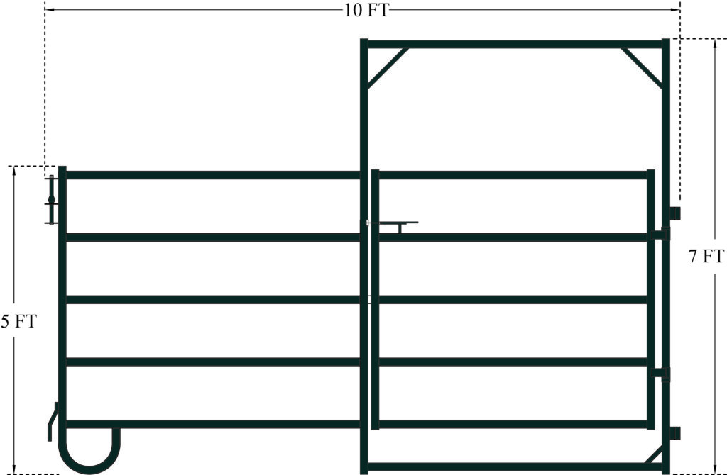 10FT×5FT Corral Panels (54 Panels & 2 Gates)