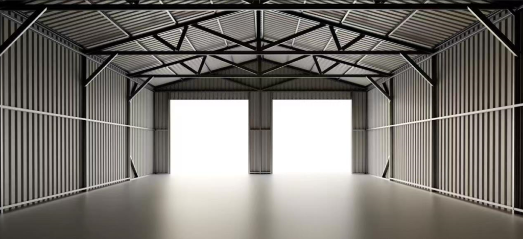 25FT×33FT Double Door Metal Warehouse Shed