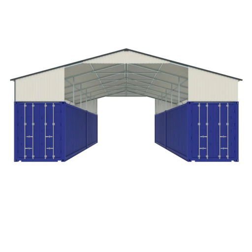 36FT x 40FT x 8.5FT Metal Container Roof Shed